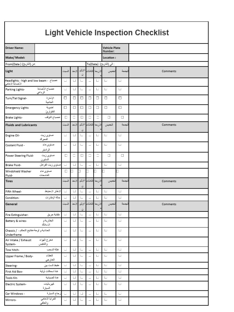 Ambulance Daily Checklist | PDF