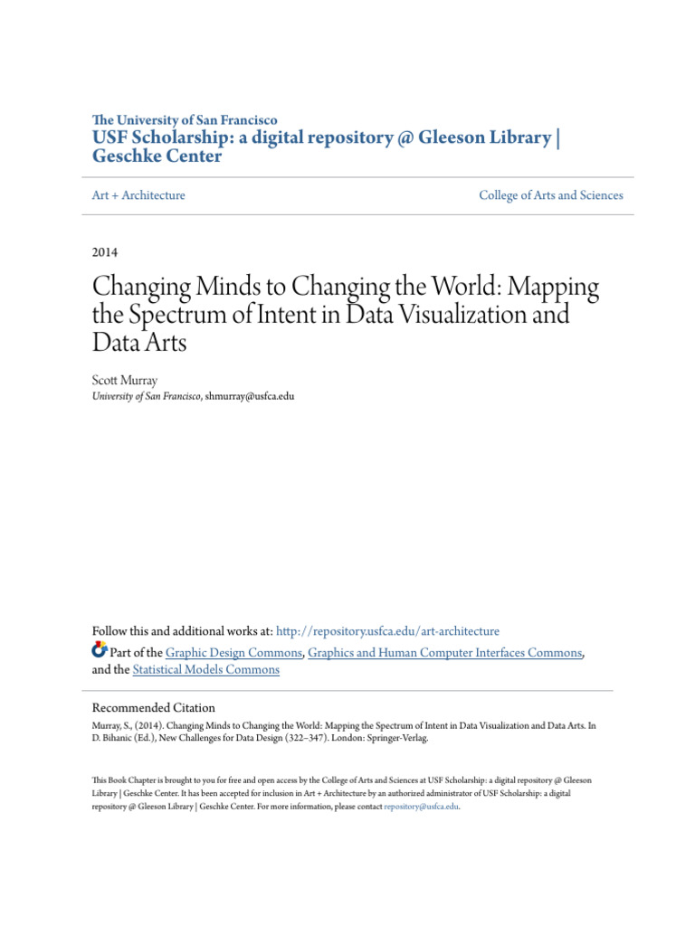 Changing Minds To Changing The World: Mapping The Spectrum of Intent in Data Visualization and ...