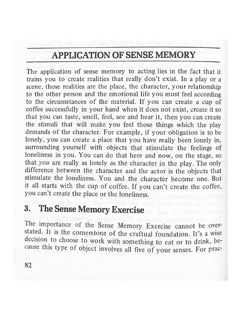 Application of Sense Memory | PDF