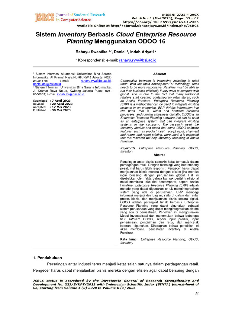 5 2355 Rahayu Indah Sistem Modul Inventory Berbasis Cloud | PDF ...