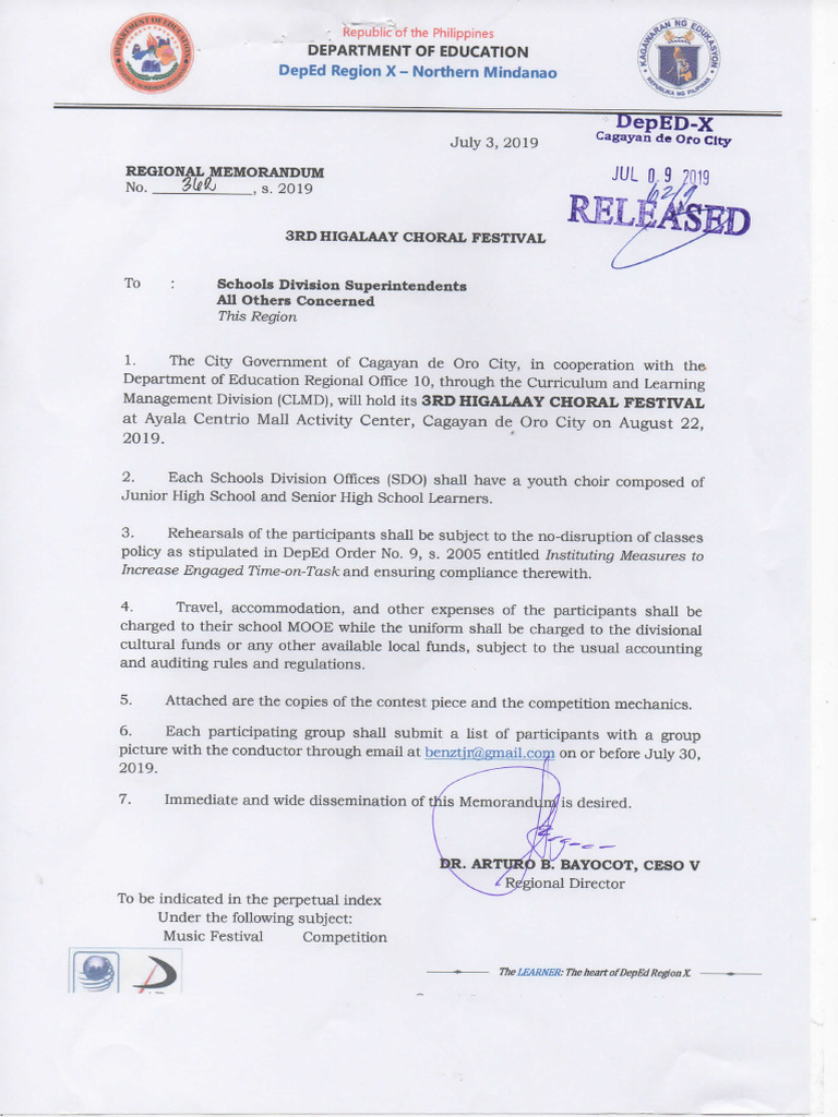 Higalaay Choral Festival | PDF