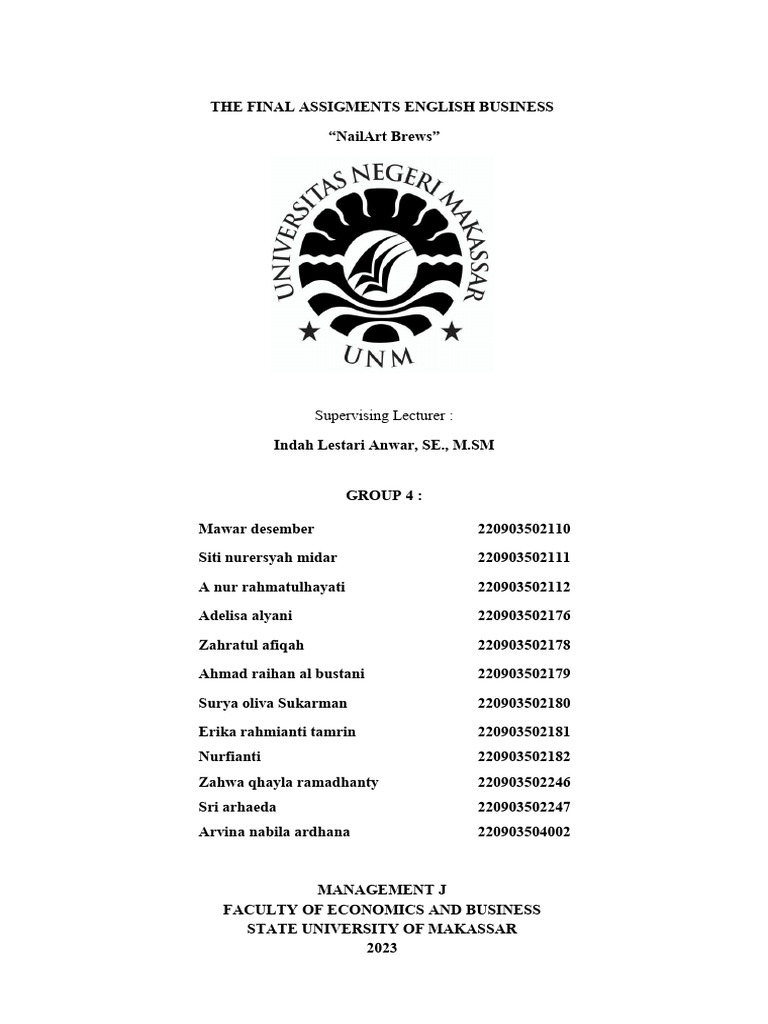 Final Business English Group 4 | PDF | Marketing | Marketing Strategy