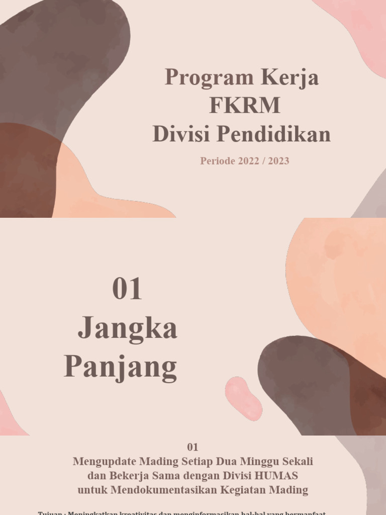 Proker Divisi Pendidikan | PDF
