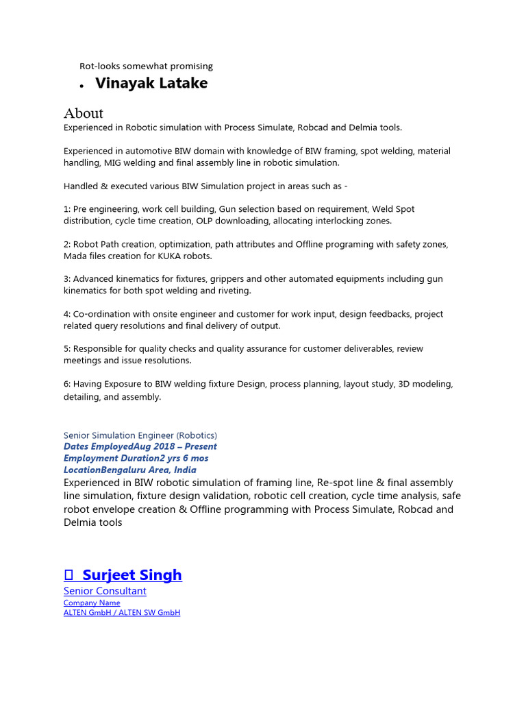 Senior Simulation Engineer | PDF | Simulation | Computing