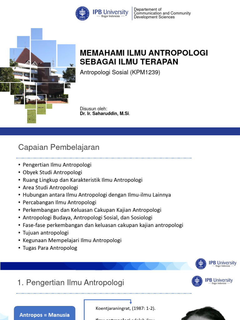 Antrop 1-7 | PDF | Ilmu Sosial