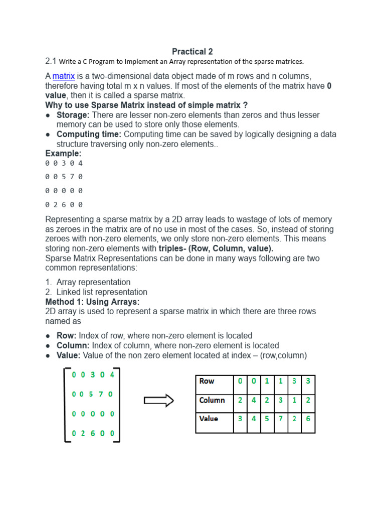 Practical 2 | PDF | Matrix (Mathematics) | Applied Mathematics