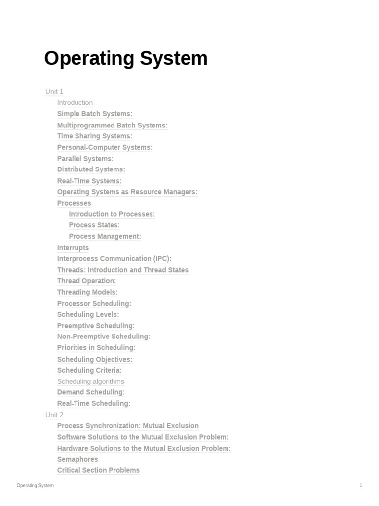 Os Notes Pdf Process Computing Thread Computing