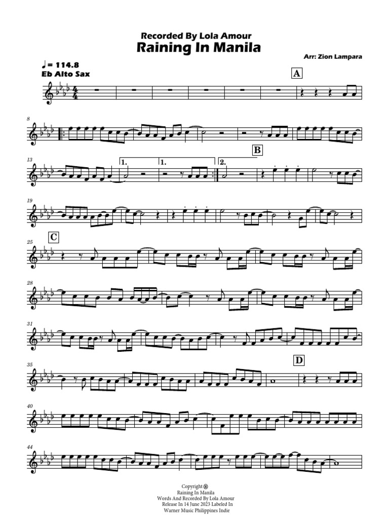 Raining in Manila | PDF