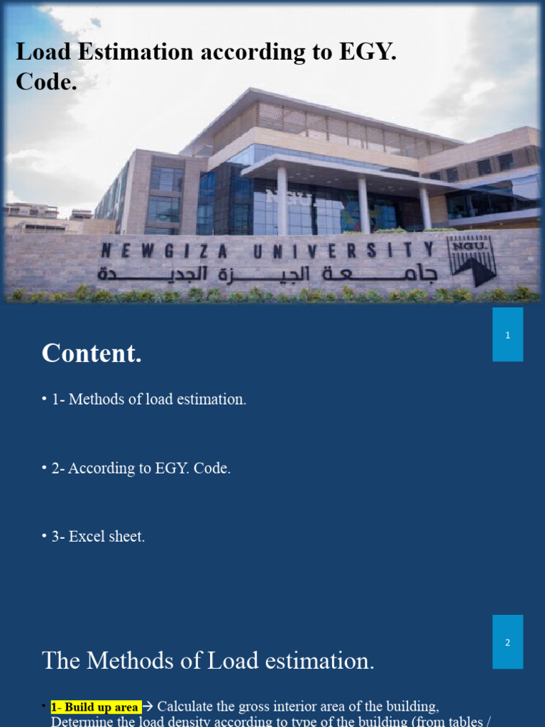 Load Estimation | PDF