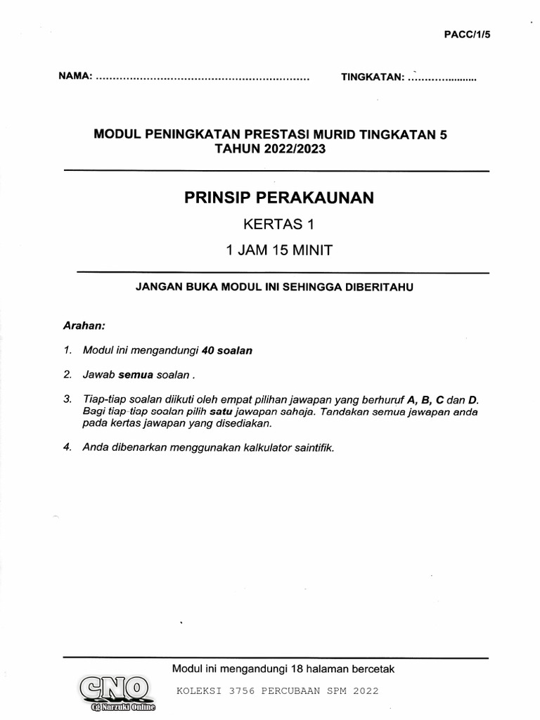 Percubaan SPM 2022 | PDF