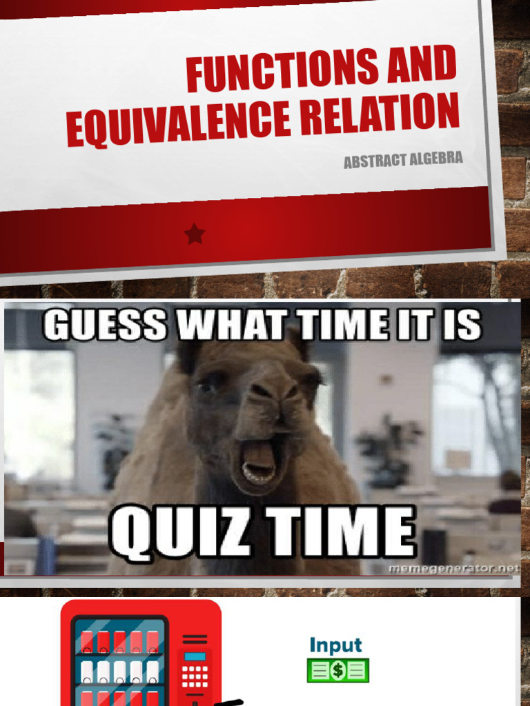 Topic 2 Functions And Equivalence Relation Pdf Function