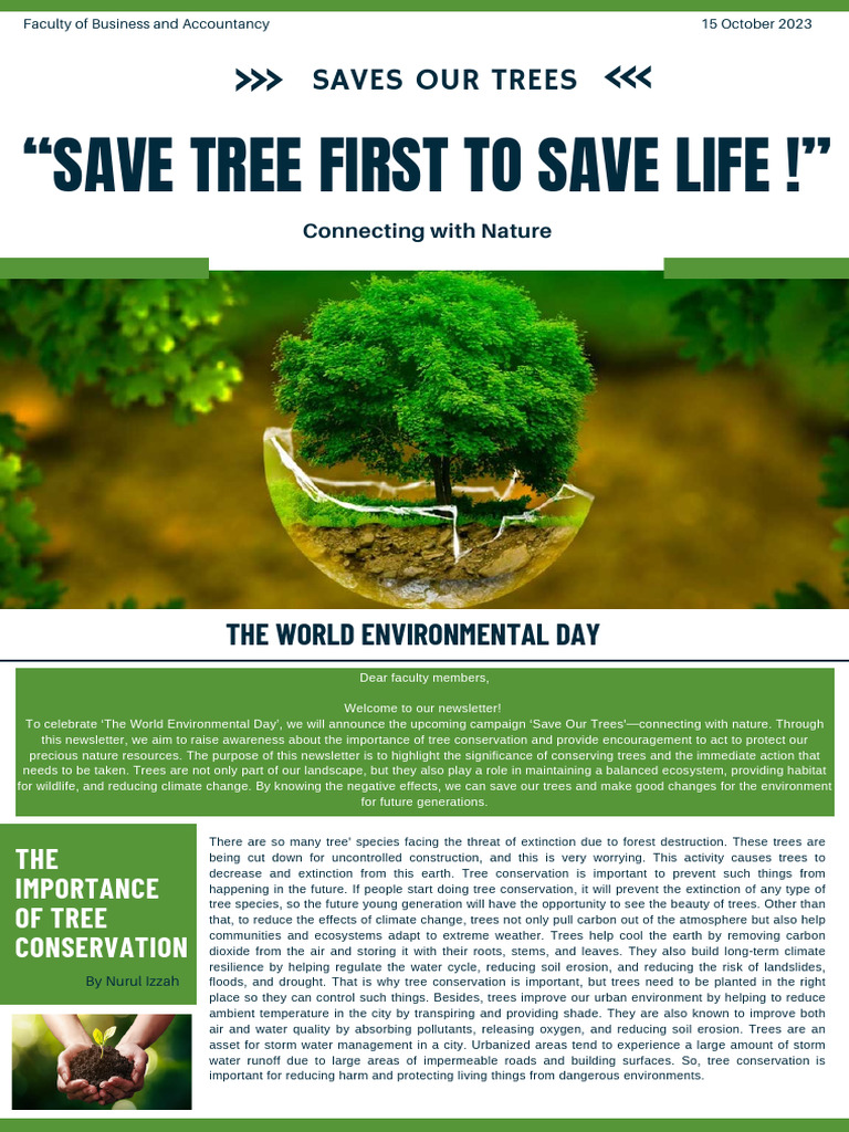 Newsletter Section A Save Our Trees | PDF | Natural Environment ...