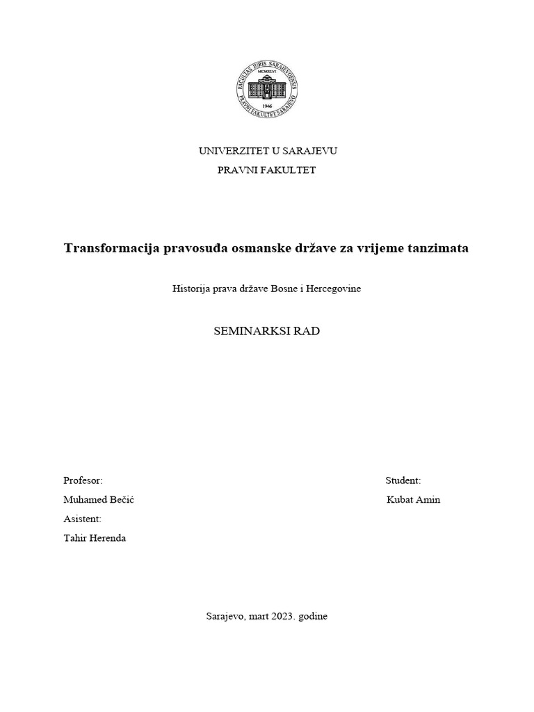 Seminarski Rad | PDF