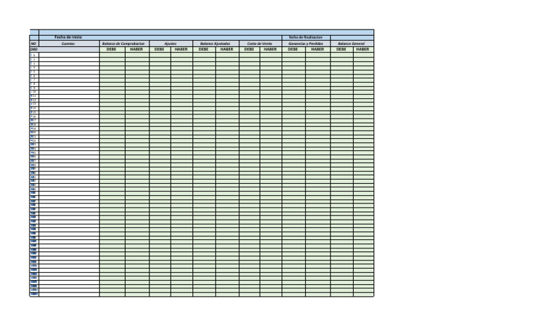Hoja de Trabajo Contable Ampliada | PDF