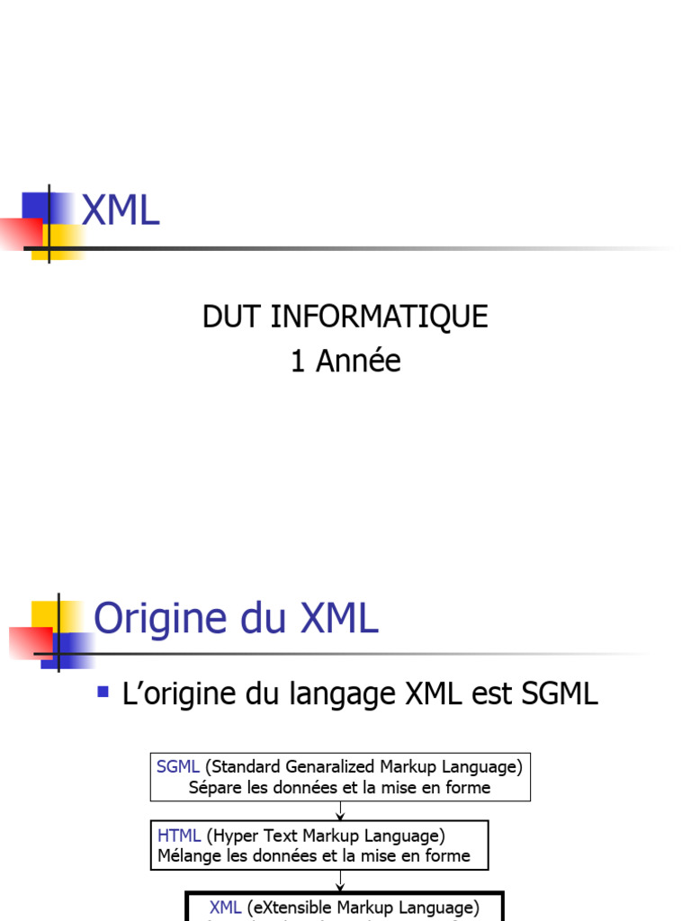 XML2007 | PDF | XML | Langage de balisage