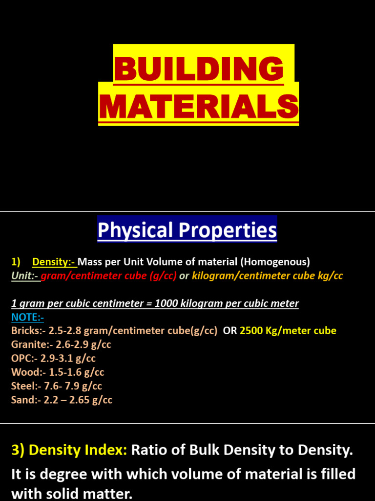 Building Materials & Construction | PDF | Rock (Geology) | Igneous Rock