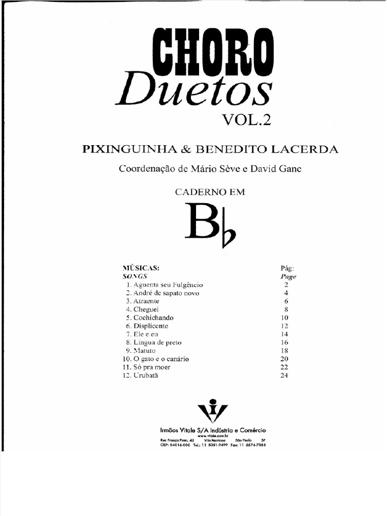 Choro-Duetos Vol.2 | PDF