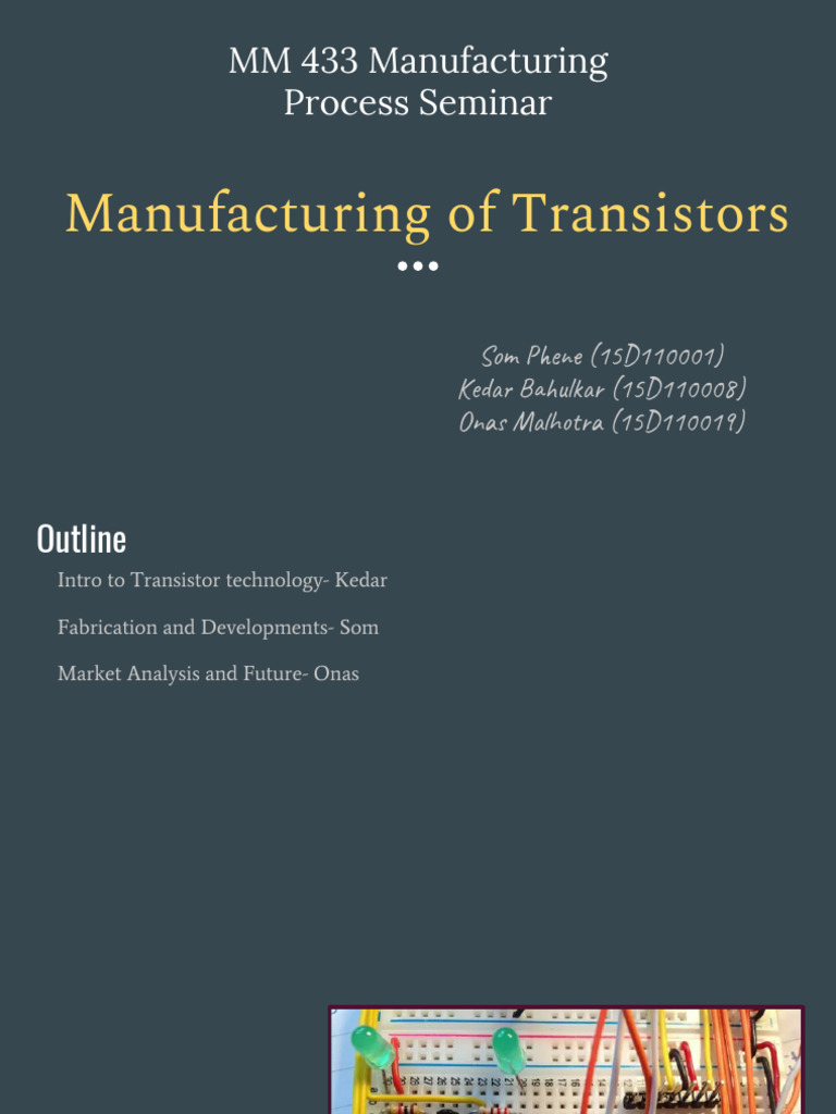 BJT Manufacturing | PDF | Bipolar Junction Transistor | Integrated Circuit