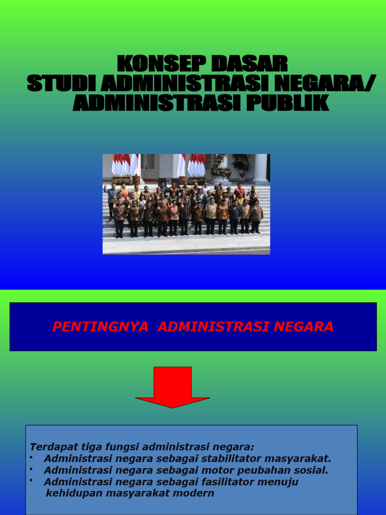 Pengertian Administrasi Negara | PDF