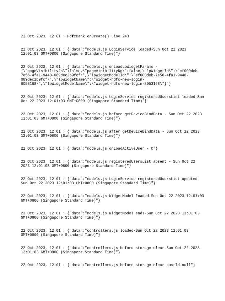 HdfcLogs 20 June 23 | PDF | Computer Engineering | Information Technology Management