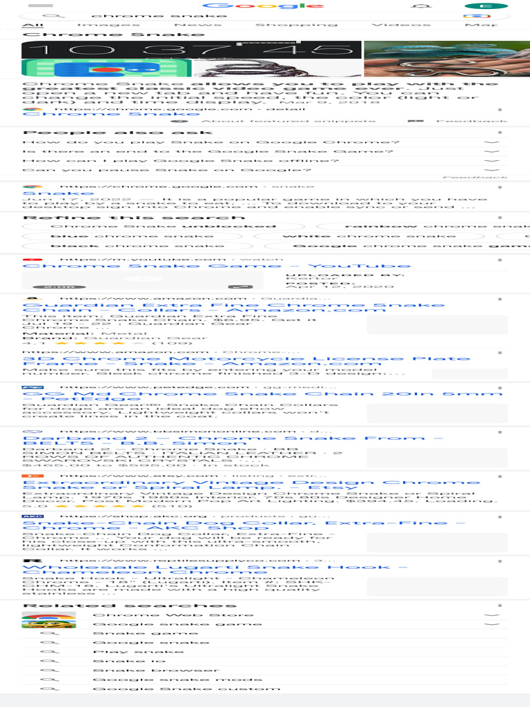 Chrome Snake - Google Search | PDF | Home & Garden | Computers