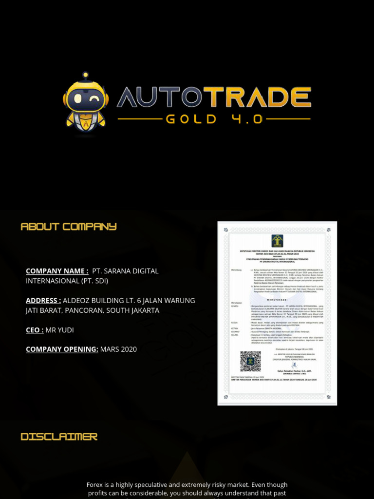 Trading Bot Autotrade Gold | Download Free PDF | Money | Foreign ...
