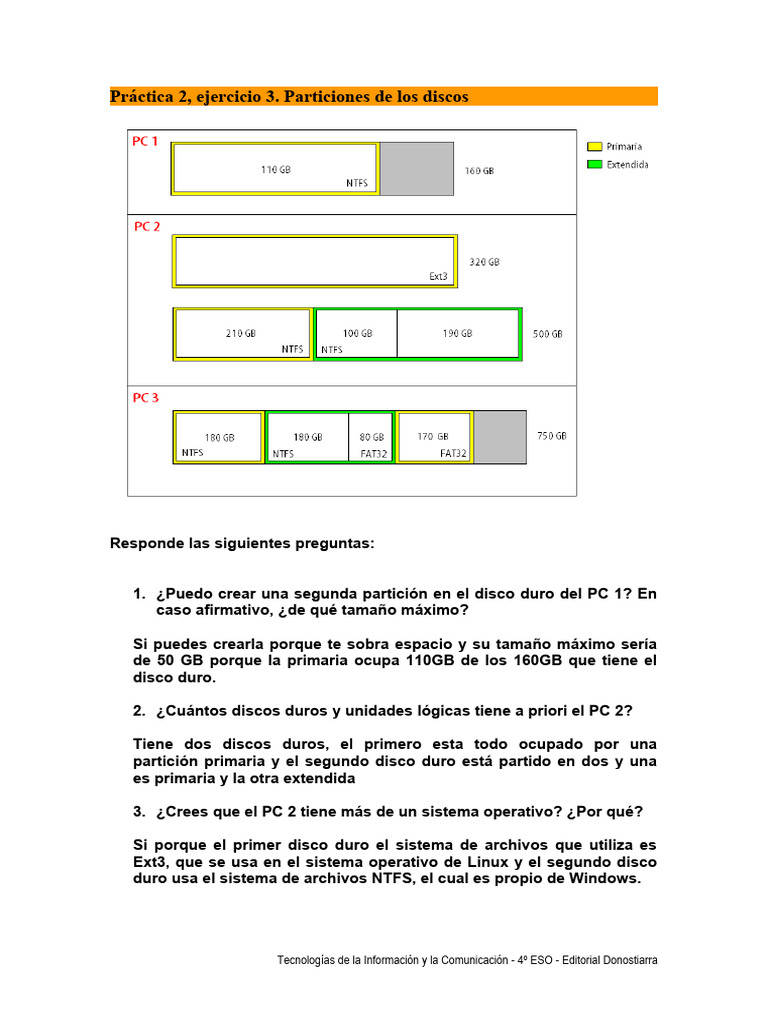 P2 E3 Particiones | PDF