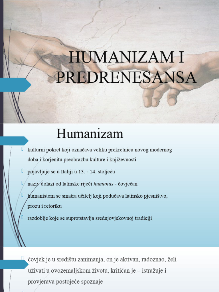 Humanizam I Predrenesansa | PDF