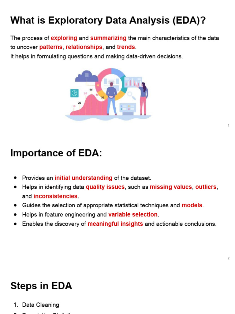 What Is Exploratory Data Analysis (EDA) | PDF | Data Analysis | Statistics