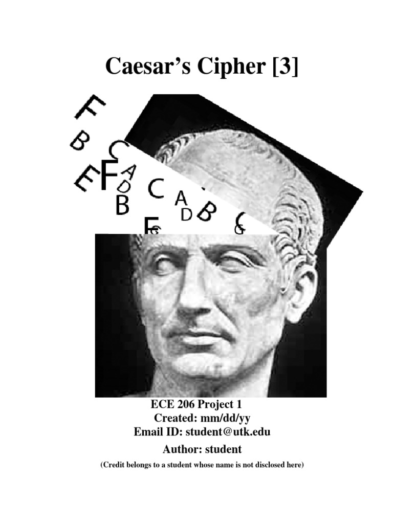 Caesars Cipher 3 ECE 206 Project 1 Creat | PDF | Cryptography | Encryption