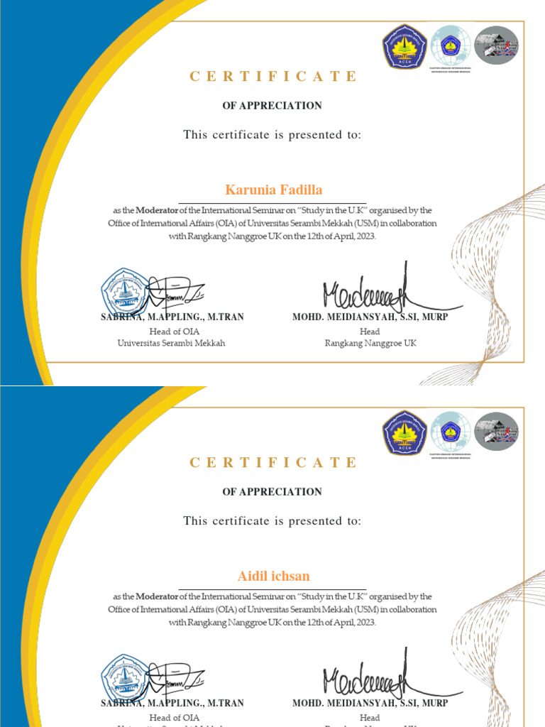 Certificate Webinar Pdf