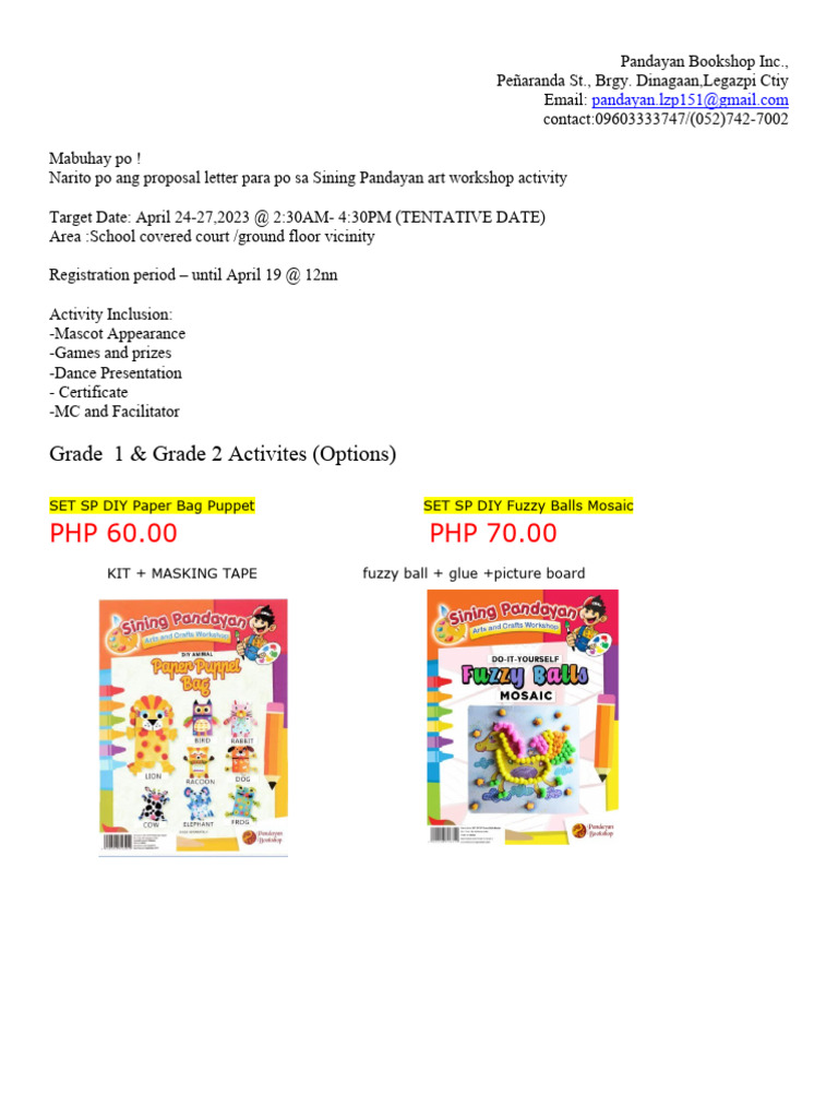 Workshop Proposal | PDF Workshop Proposal | PDF