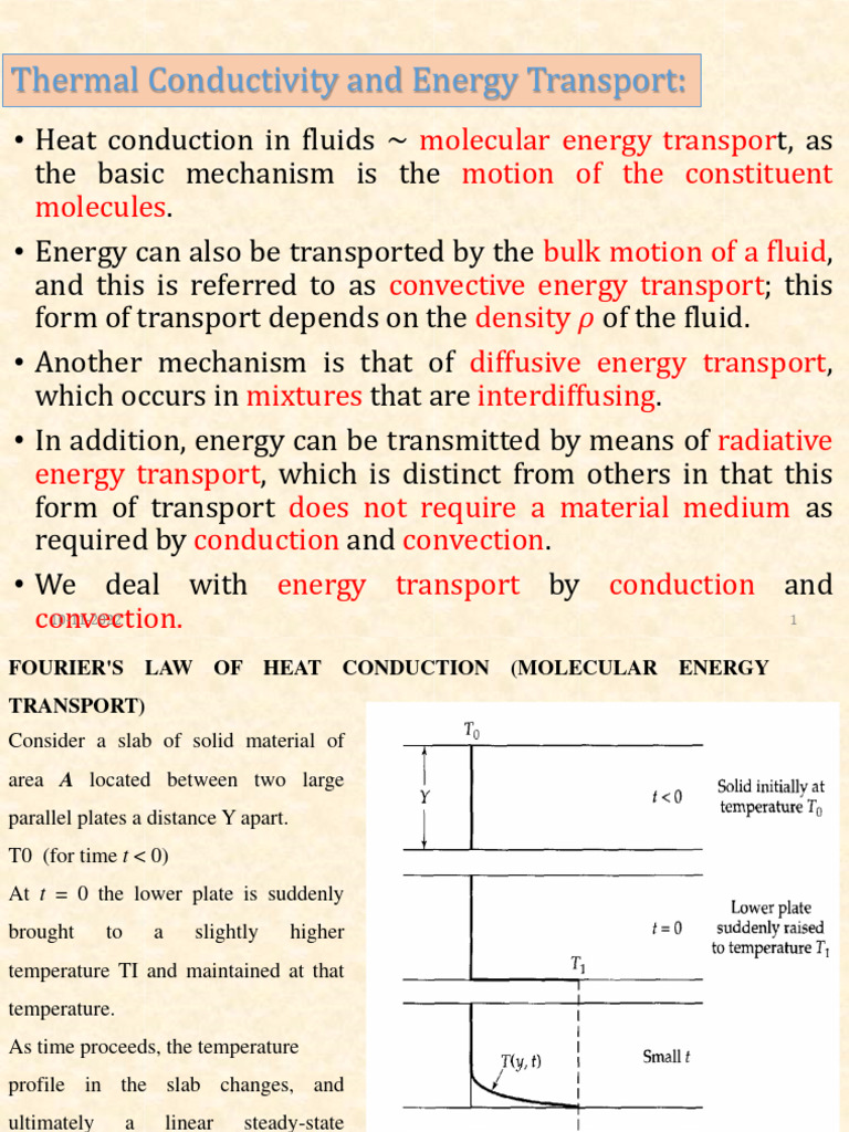 Energy Transport | PDF | Thermal Conduction | Convection