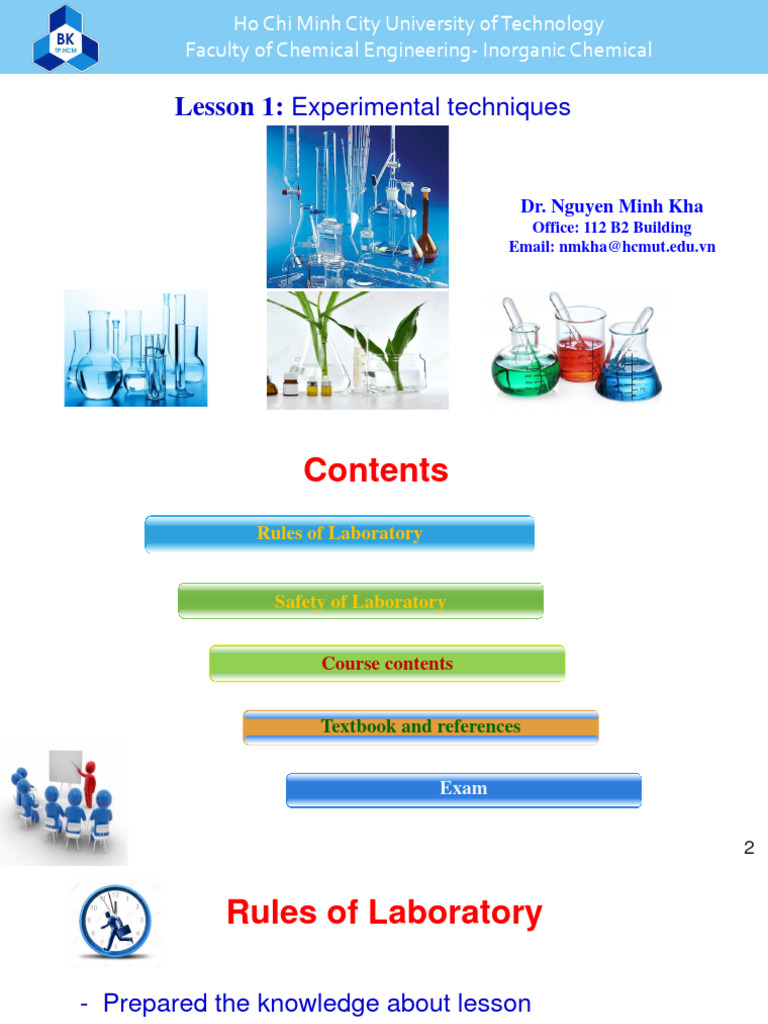Lesson 1. Experimental Techniques - CC | Download Free PDF | Titration | Chemistry