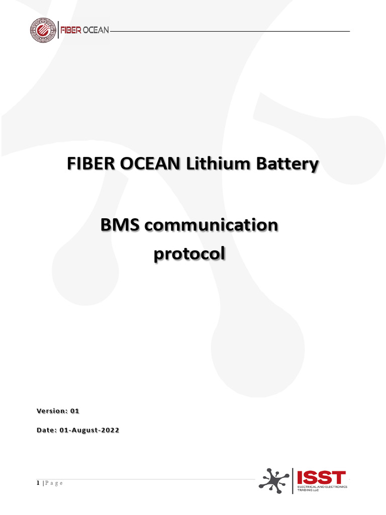 FIBER OCEAN Lithium Battery BMS Communication Protocol | PDF | Lithium Ion Battery | Pointer ...