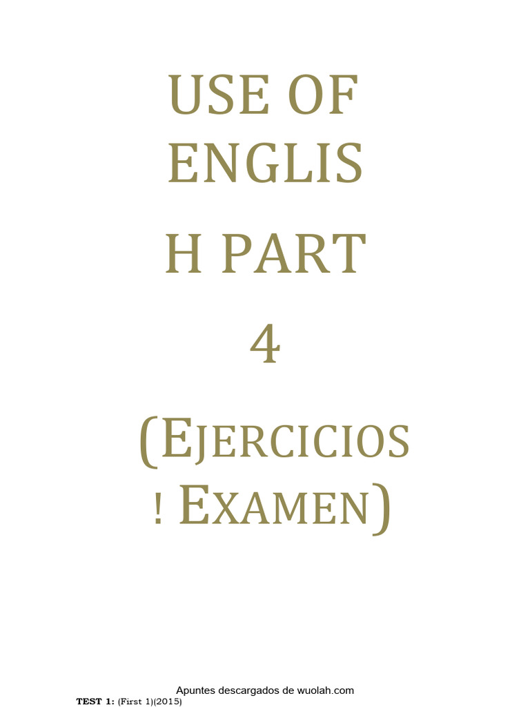 FCE Use-of-English-Part-4 Mega Practice | Download Free PDF ...