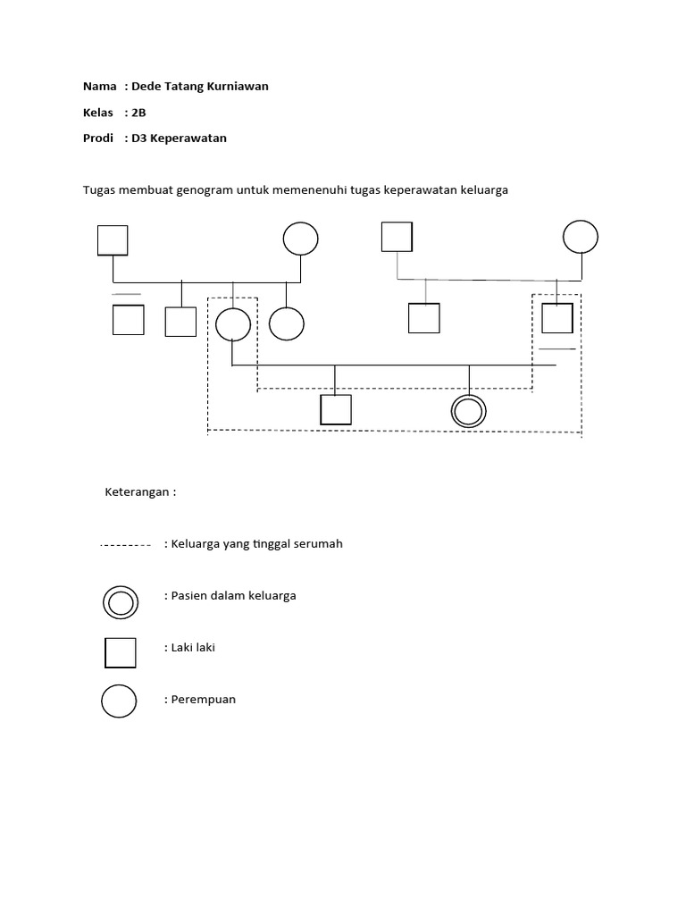 Tugas Genogram Dede | PDF