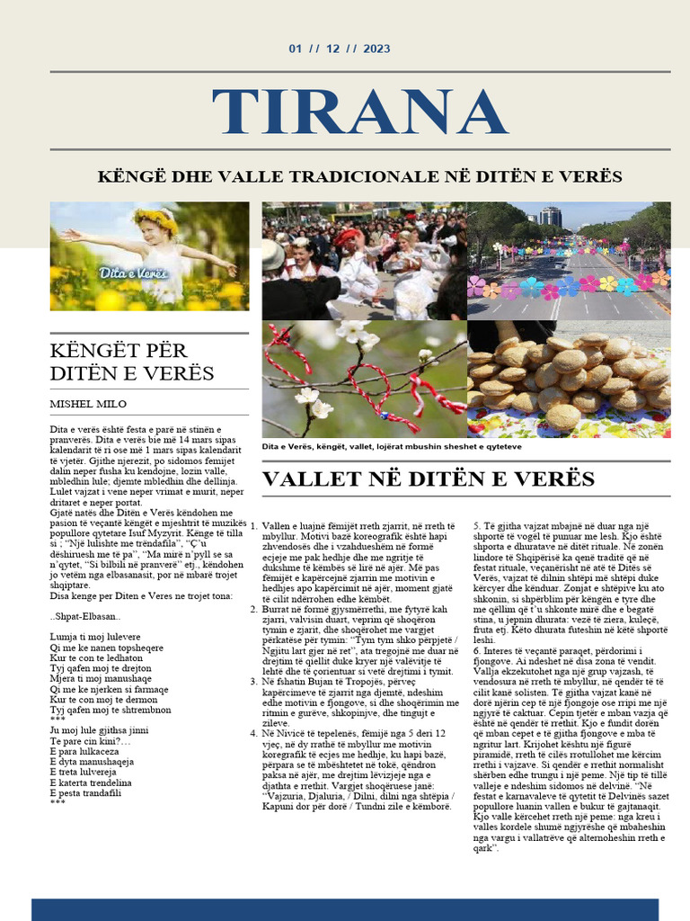 Mishel Detyra Kenge e Valle | PDF