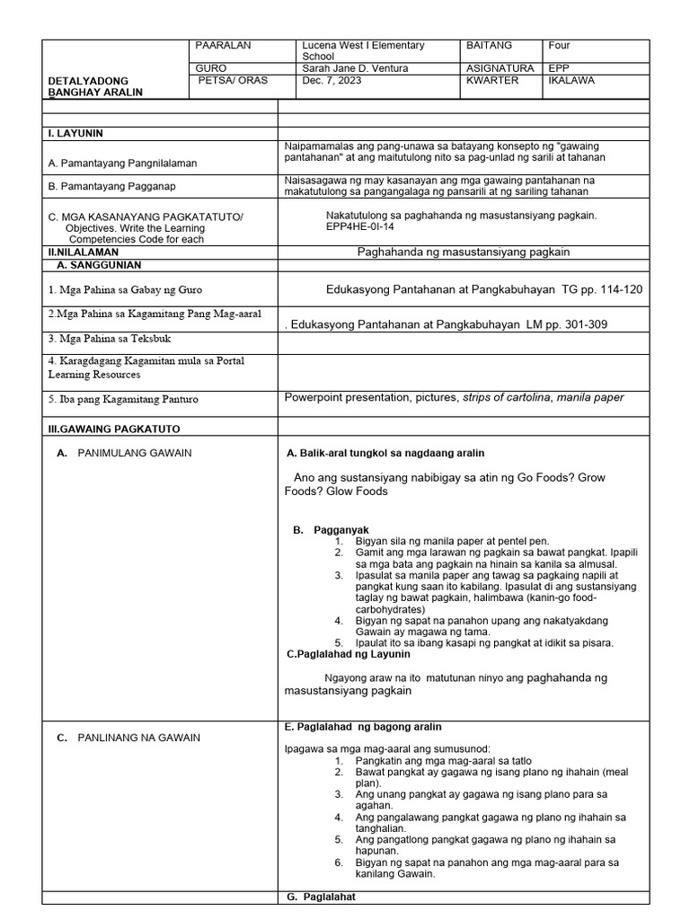 DLP EPP 2nd QRT - Week 5-Dec. 7 | PDF