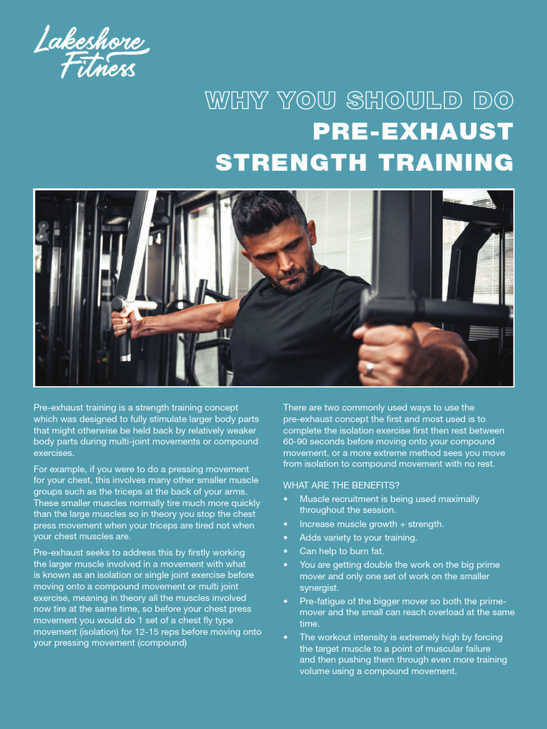 Maximize Gains with Pre-Exhaust Training | PDF | Weight Training ...