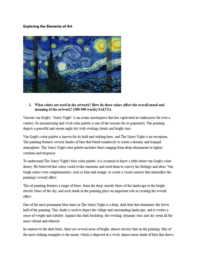 Artsapp Starrynight | PDF | Composition (Visual Arts) | Shape