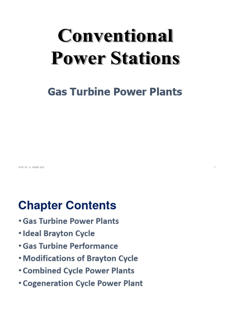 1 Gas Turbine Performance Pdf Gas Turbine Boiler
