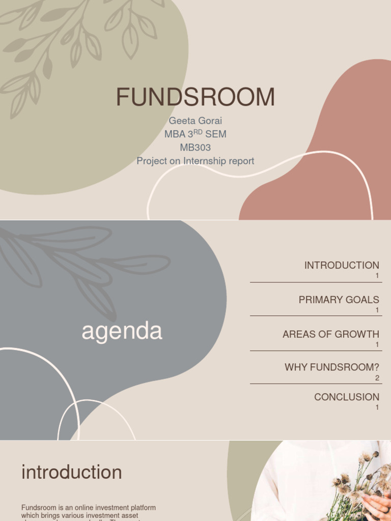 FUNDSROOM Geeta Final | PDF | Investing | Service Industries
