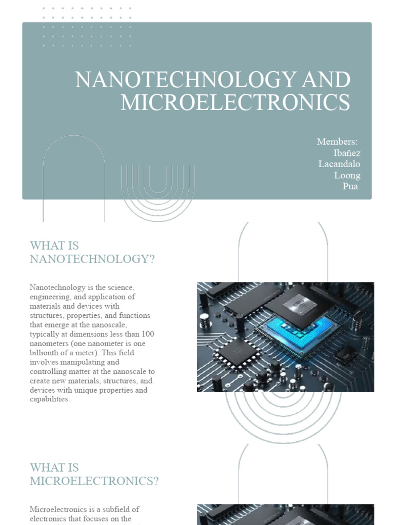 Nanotechnology and Microelectronics | PDF | Nanotechnology | Field Effect Transistor