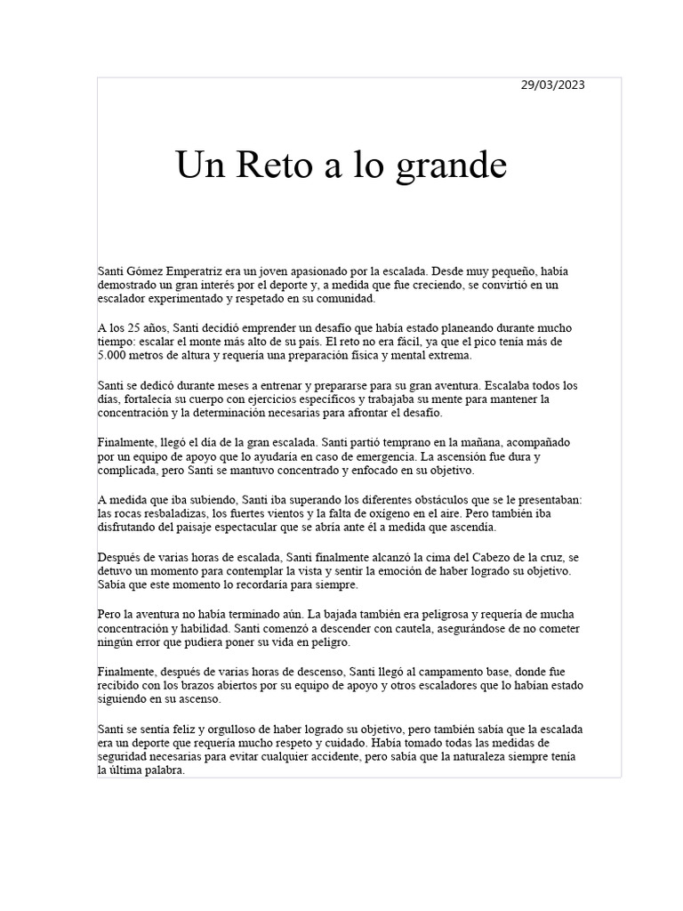 Relato | PDF