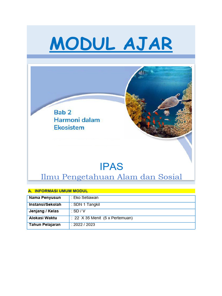 BAB 2 - MA IPAS Kls 5 | PDF