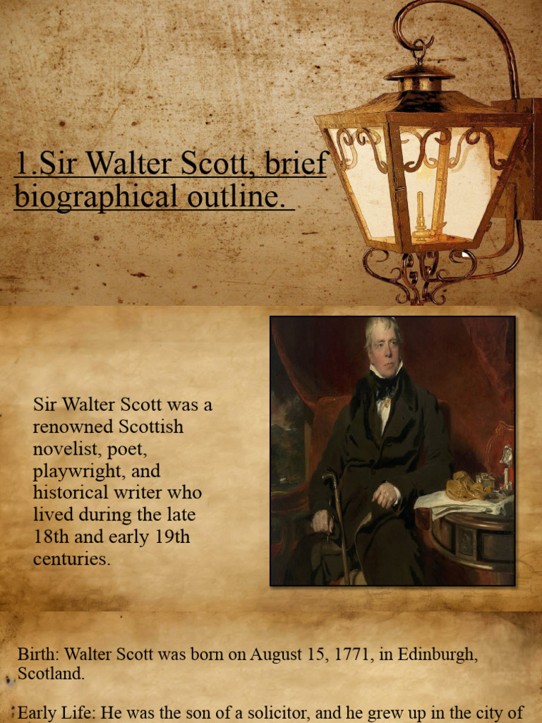 The Romantic Age. Walter Scott. | PDF | Ivanhoe | Walter Scott