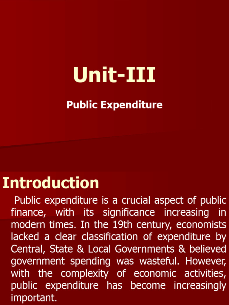 301 Public Expenditure | PDF | Business Cycle | Public Finance