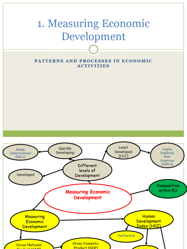 Measuring Economic Development | PDF | Cost Of Living | Gross Domestic ...