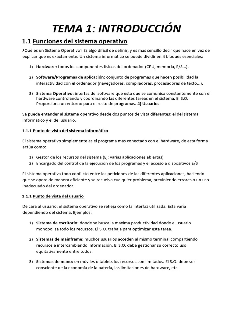 SO Completo | PDF | Hilo (Computación) | Sistema operativo